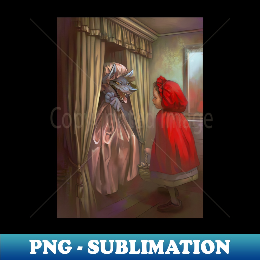 Little Red Riding Hood - PNG Transparent Sublimation Design | Inspire ...