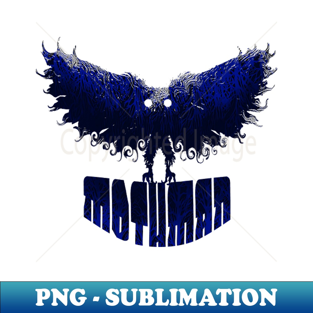 Mothman West Virginia Wing Humanoid Moth Retro Vintage Blue - Inspire ...