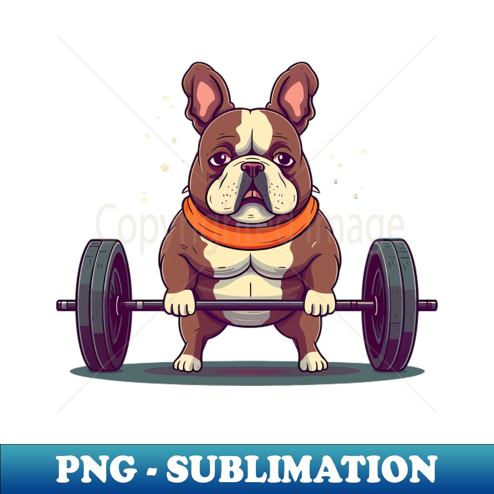 The French Bulldog Heavy Lifter Gym - Digital Sublimation Do | Inspire ...
