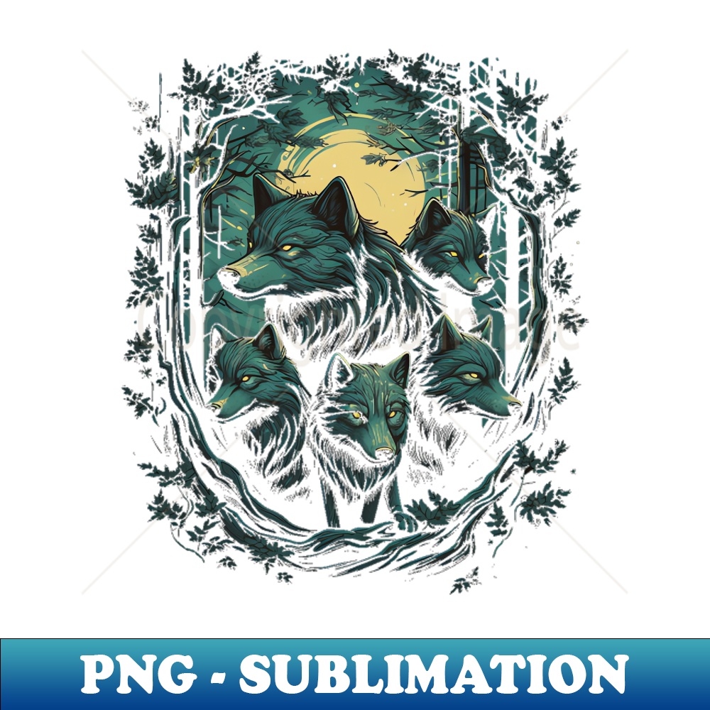 Wolf Pack - Decorative Sublimation PNG File - Bring Your Des | Inspire ...