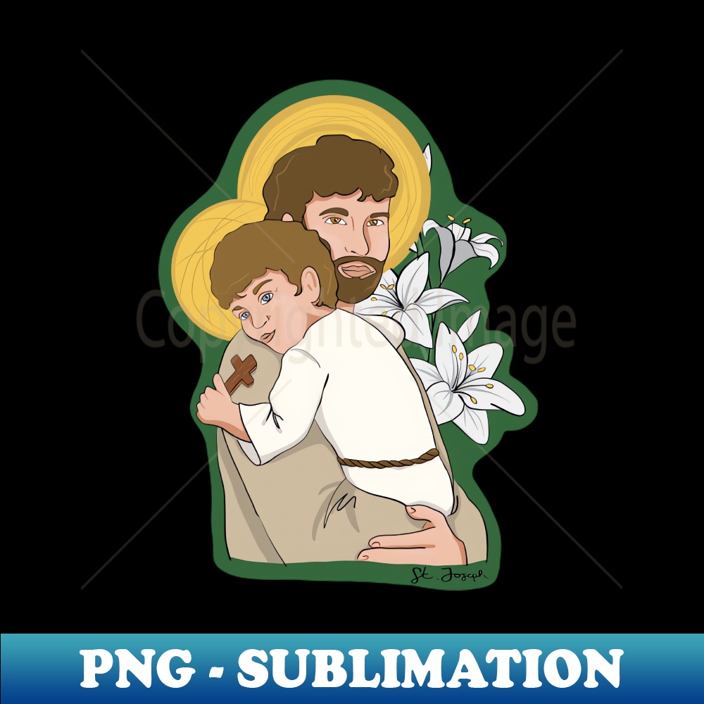St Joseph - PNG Transparent Sublimation File - Instantly Tra | Inspire ...