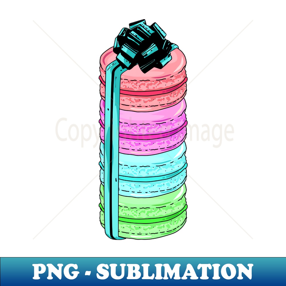 Colorful Macaroon Cookie Cake Pack Ribbon Present Yummy Swee | Inspire ...