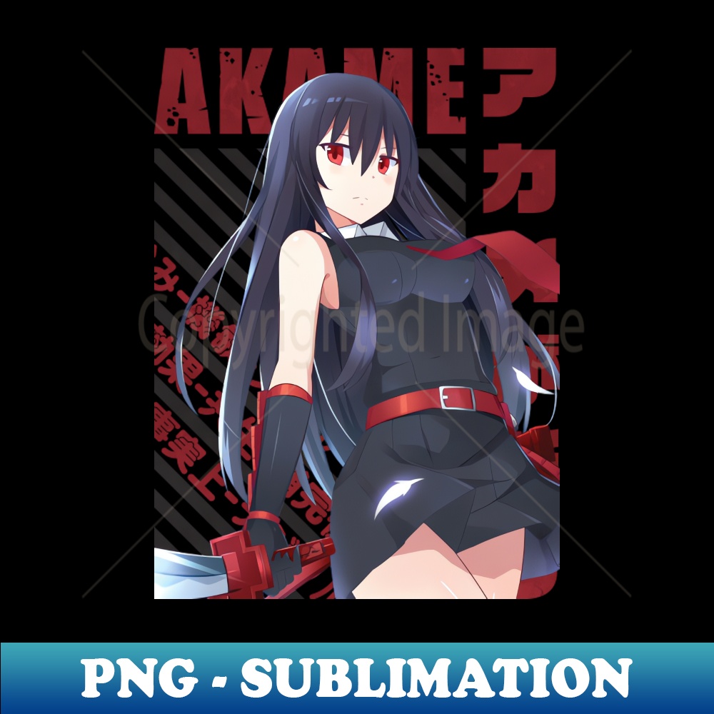 Akame ga Kill - Akame - PNG Transparent Sublimation File - - Inspire Uplift