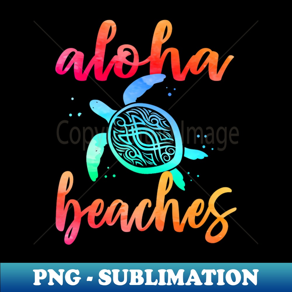 Watercolor Aloha Beaches Turtle Hawaiin Sea Turtles - Modern | Inspire ...