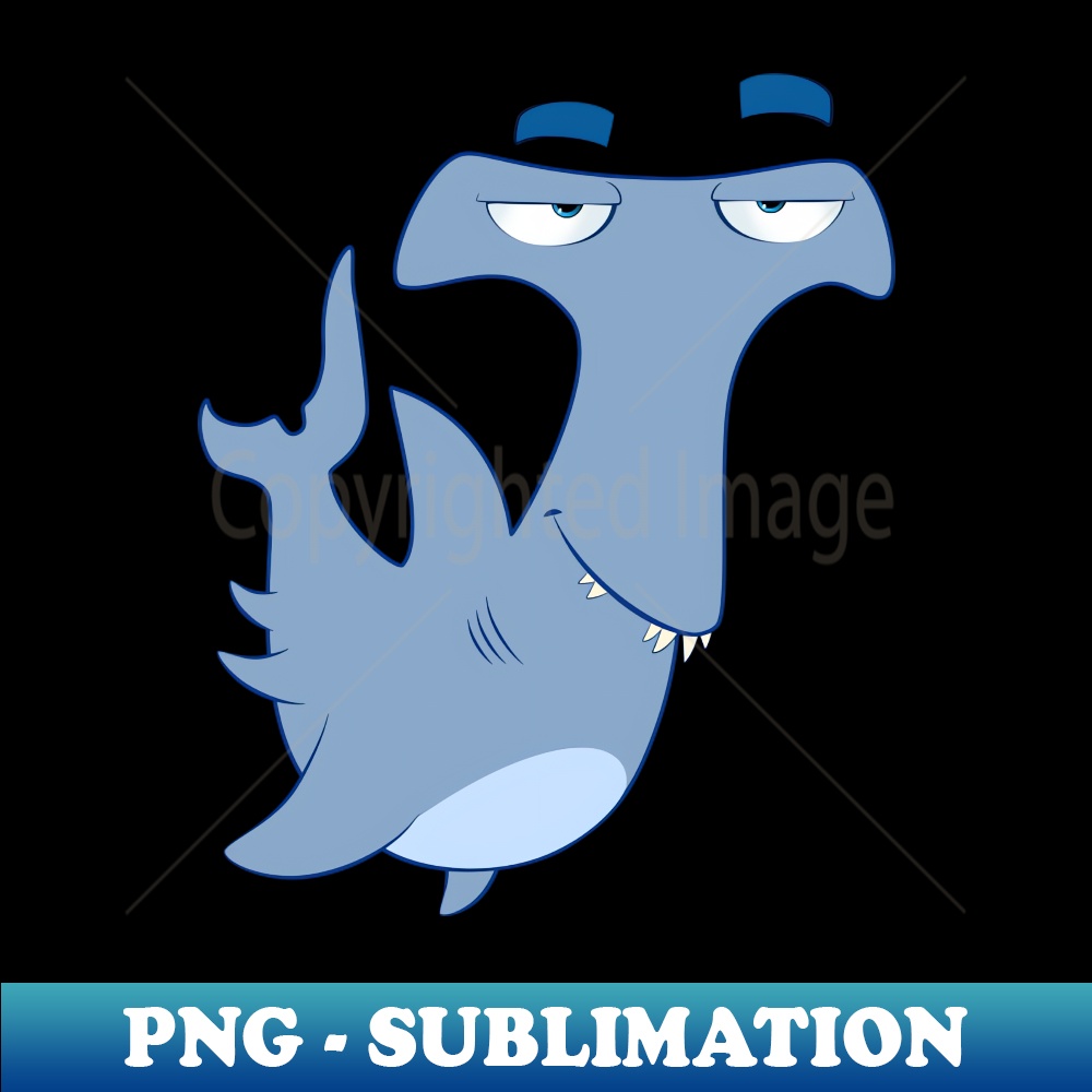 Cute Cartoon Hammer Shark - Signature Sublimation PNG File - | Inspire ...