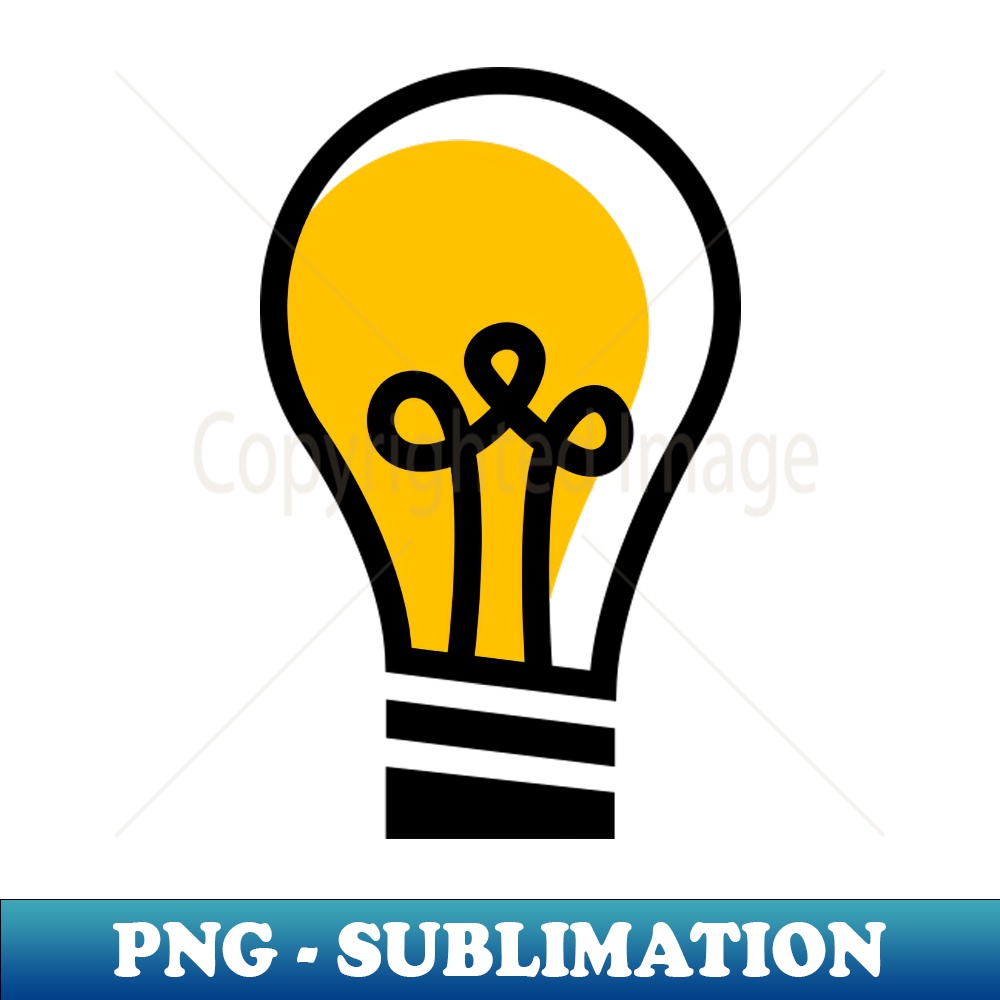 Simplistic Light Bulb - Colored - Creative Sublimation PNG D | Inspire ...