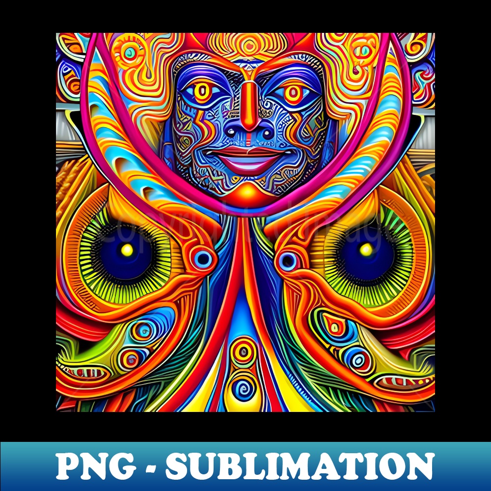 Dosed in the Machine 9 - Trippy Psychedelic Art - PNG Sublim | Inspire ...