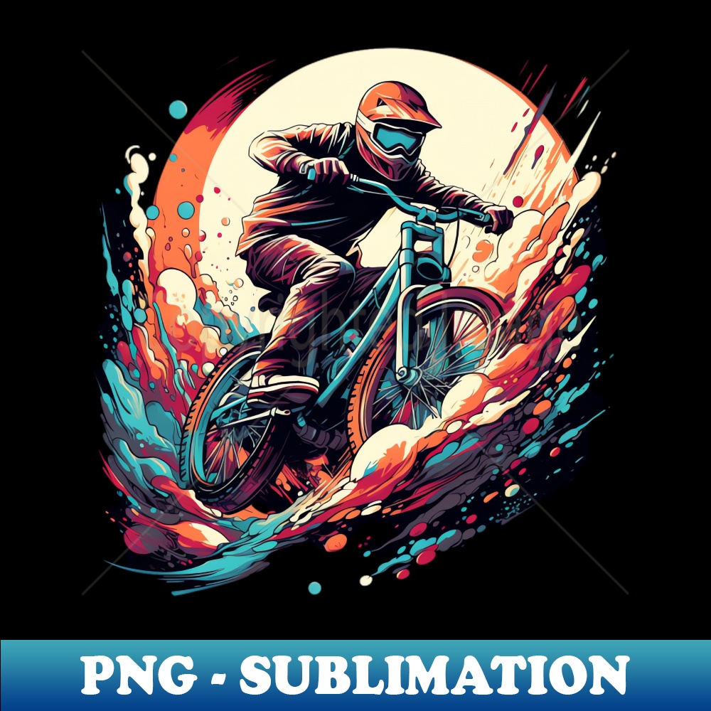 BMX Rider - Aesthetic Sublimation Digital File - Stunning Su | Inspire ...