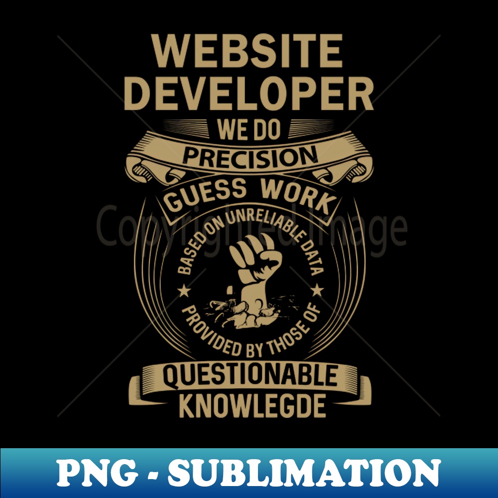 Website Developer - Special Edition Sublimation PNG File - S | Inspire Uplift