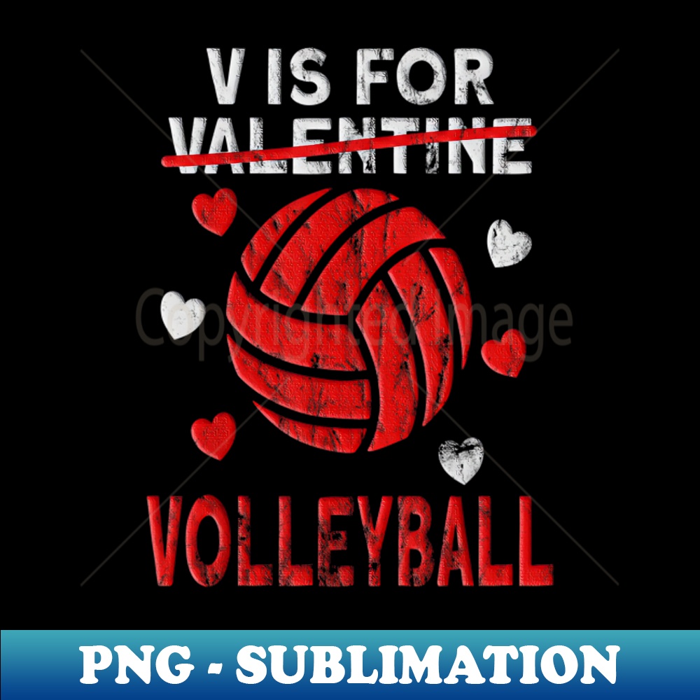 Volleyball V is for Volleyball Valentines Day - PNG Transpar | Inspire ...