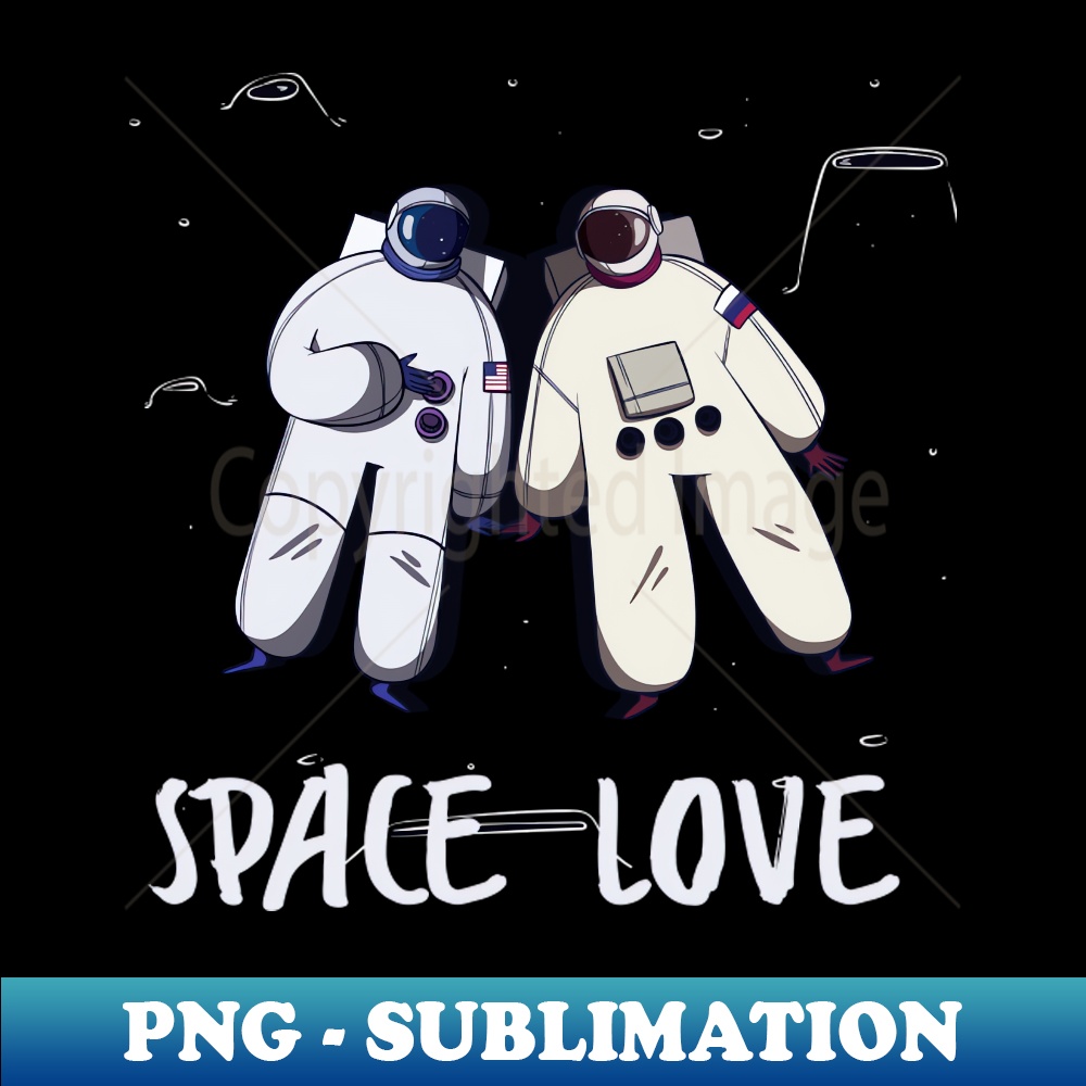 Space Love Astronauts Couple Valentines Day - PNG Transparen | Inspire ...