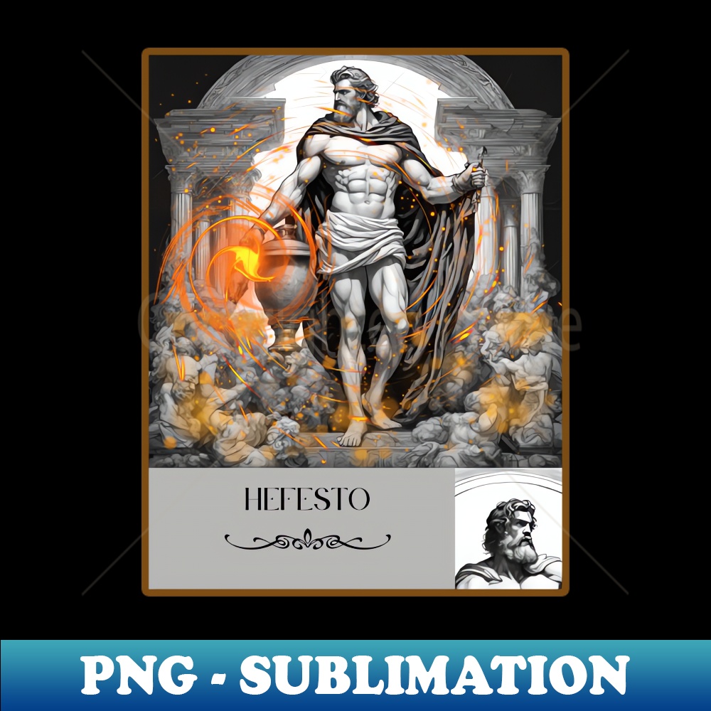 Hephaestus Greek Mythology - Signature Sublimation PNG File | Inspire ...