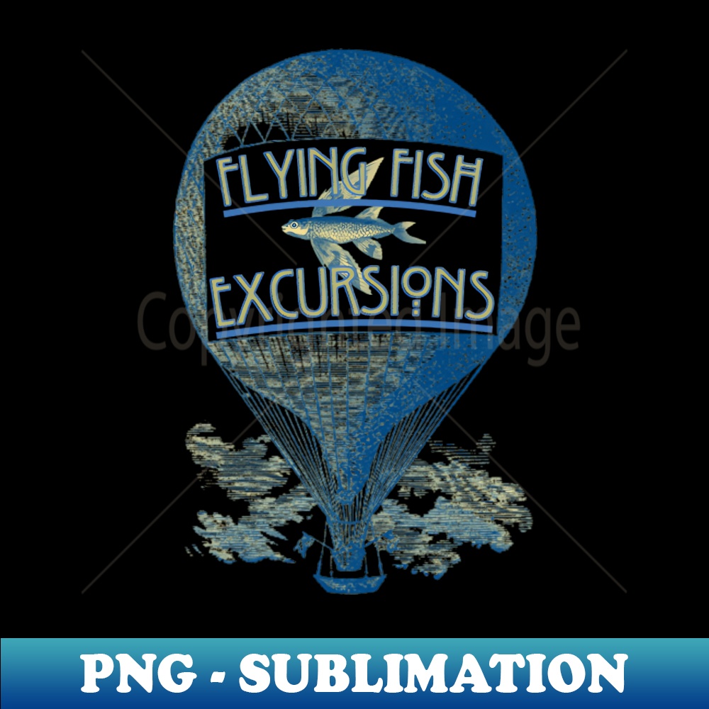 Flying Fish Balloon - Exclusive PNG Sublimation Download - U - Inspire ...