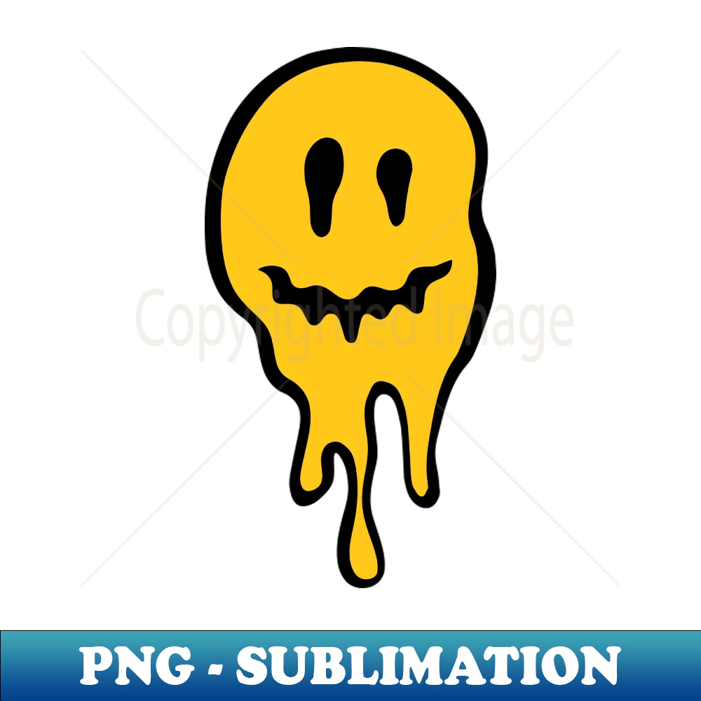 Smiley Face - Melted Smile - PNG Sublimation Digital Downloa | Inspire ...