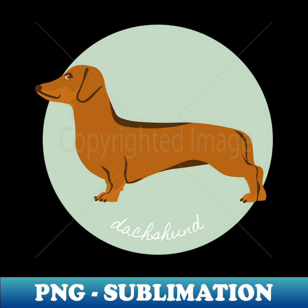 Dachshund Wiener Dog Breed Cursive Graphic - High-Resolution | Inspire ...