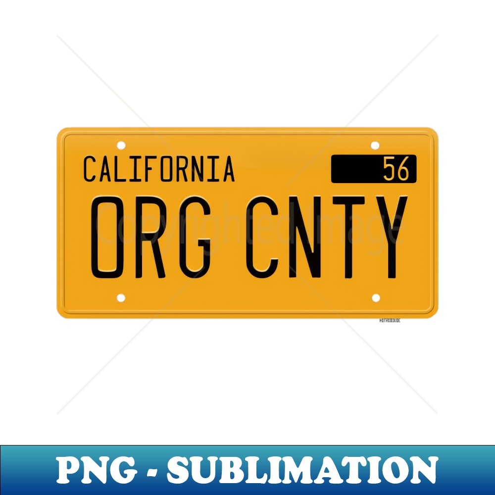 Orange County California Yellow License Plate - Decorative S | Inspire ...