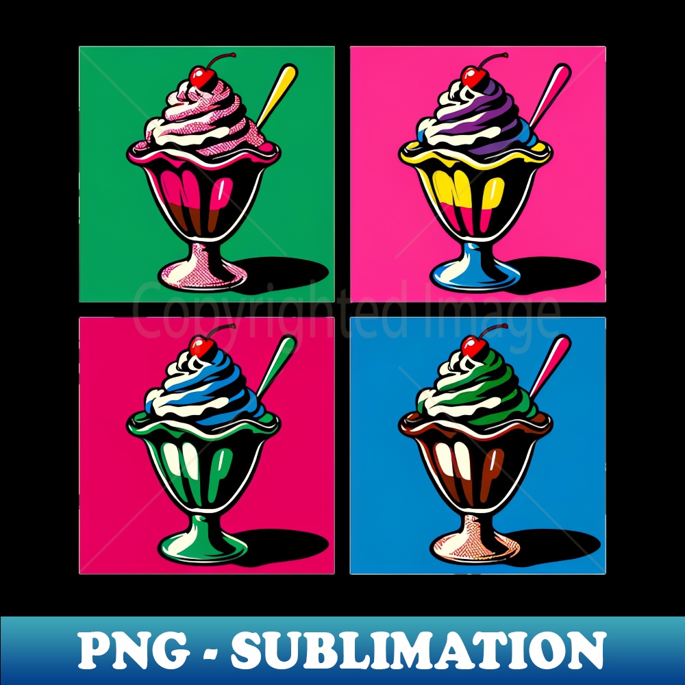Pop Art Sundae - Sweet Dessert - Special Edition Sublimation | Inspire ...