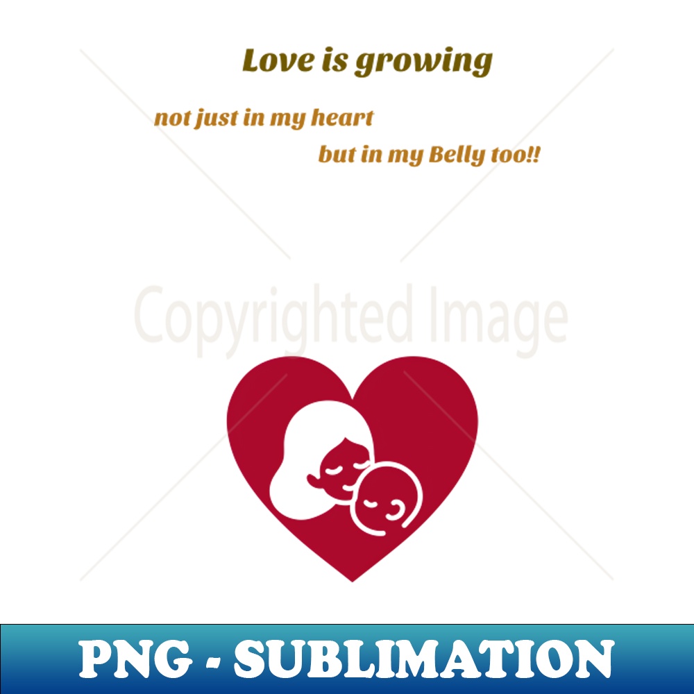 Love is growing - High-Resolution PNG Sublimation File - Per | Inspire ...