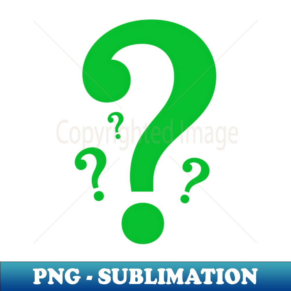Green Question Mark - PNG Transparent Digital Download File | Inspire ...