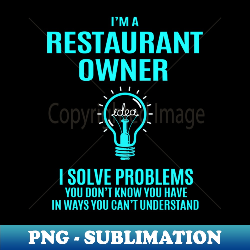 Restaurant Owner - PNG Transparent Sublimation File - Vibran | Inspire ...
