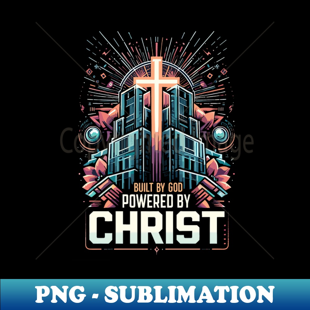 BUILT BY GOD POWERED BY CHRIST Christian designs - Trendy Su | Inspire ...