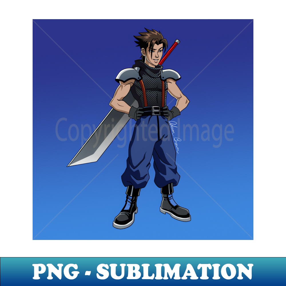 Final Fantasy VII x PHASIC 5 Zack - PNG Sublimation Digital | Inspire ...