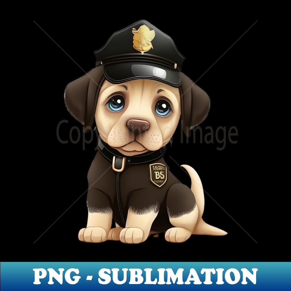 Golden Retriever puppy in police uniform - PNG Transparent D | Inspire ...
