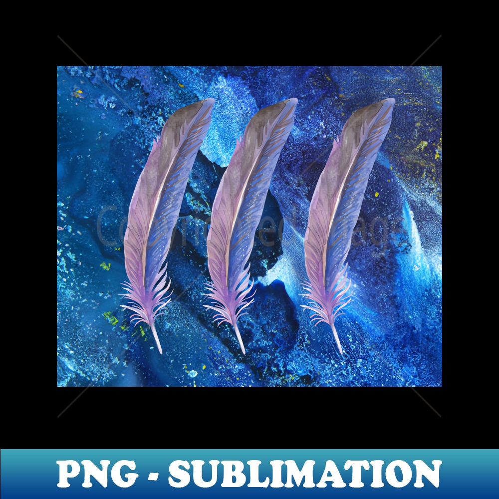 blue feather - Artistic Sublimation Digital File - Spice Up - Inspire ...