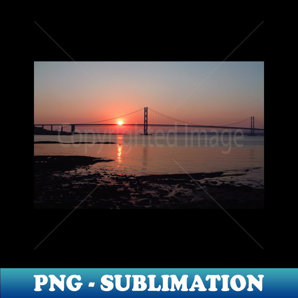 The Forth Road Bridge at Sunset - PNG Transparent Sublimatio | Inspire ...