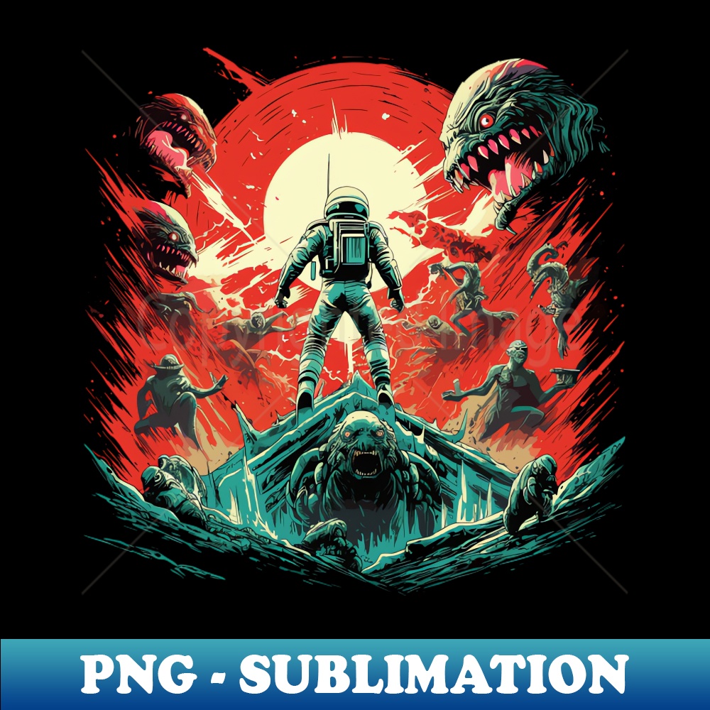 Alien Attack Poster Art - Exclusive Sublimation Digital File | Inspire ...