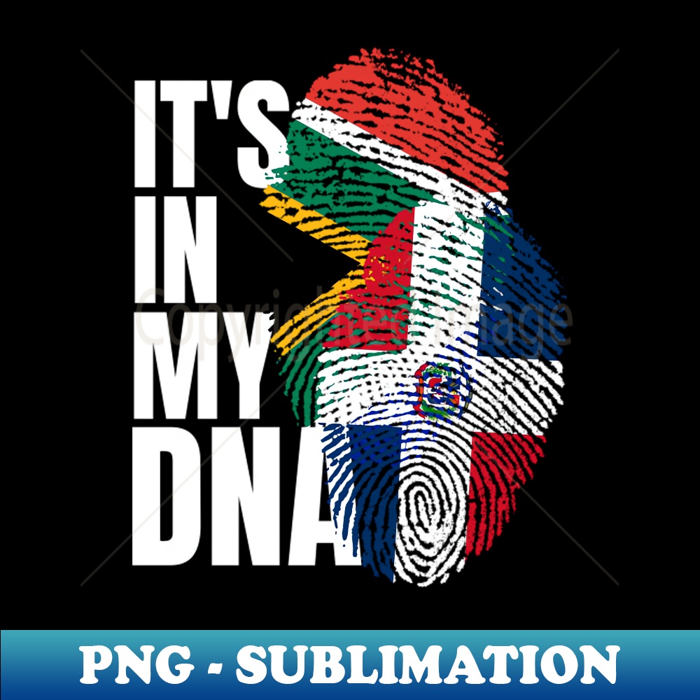 South African And Dominican Mix DNA Flag Heritage Gift - Pre | Inspire ...