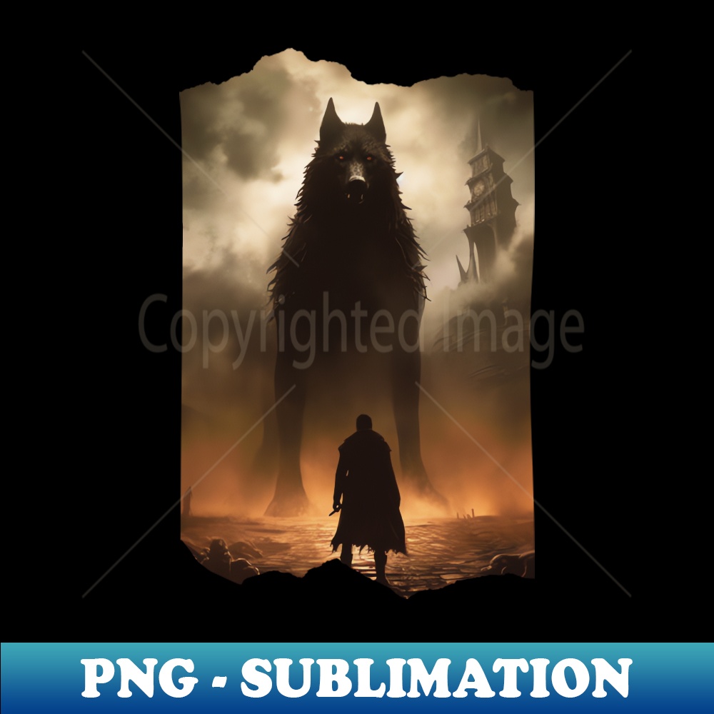 Man vs Giant Werewolf - PNG Transparent Sublimation File - F | Inspire ...