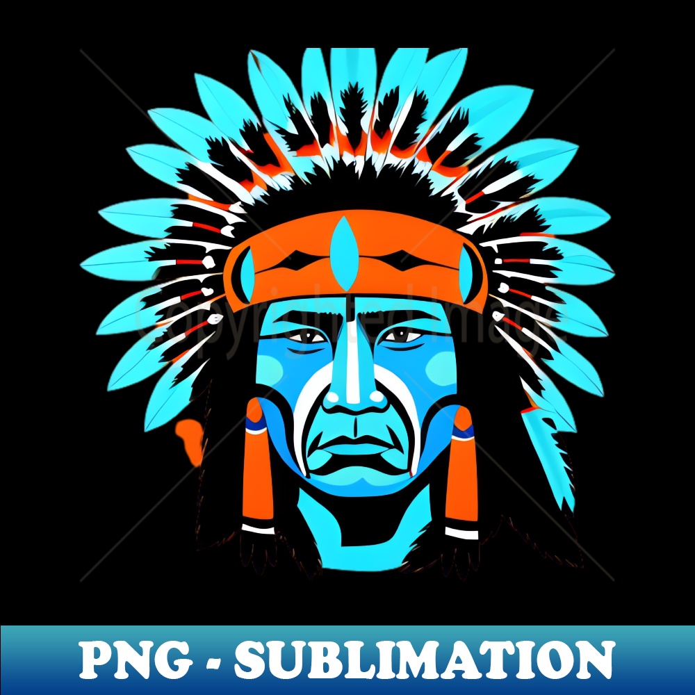 blue native american sticker - Digital Sublimation Download | Inspire ...