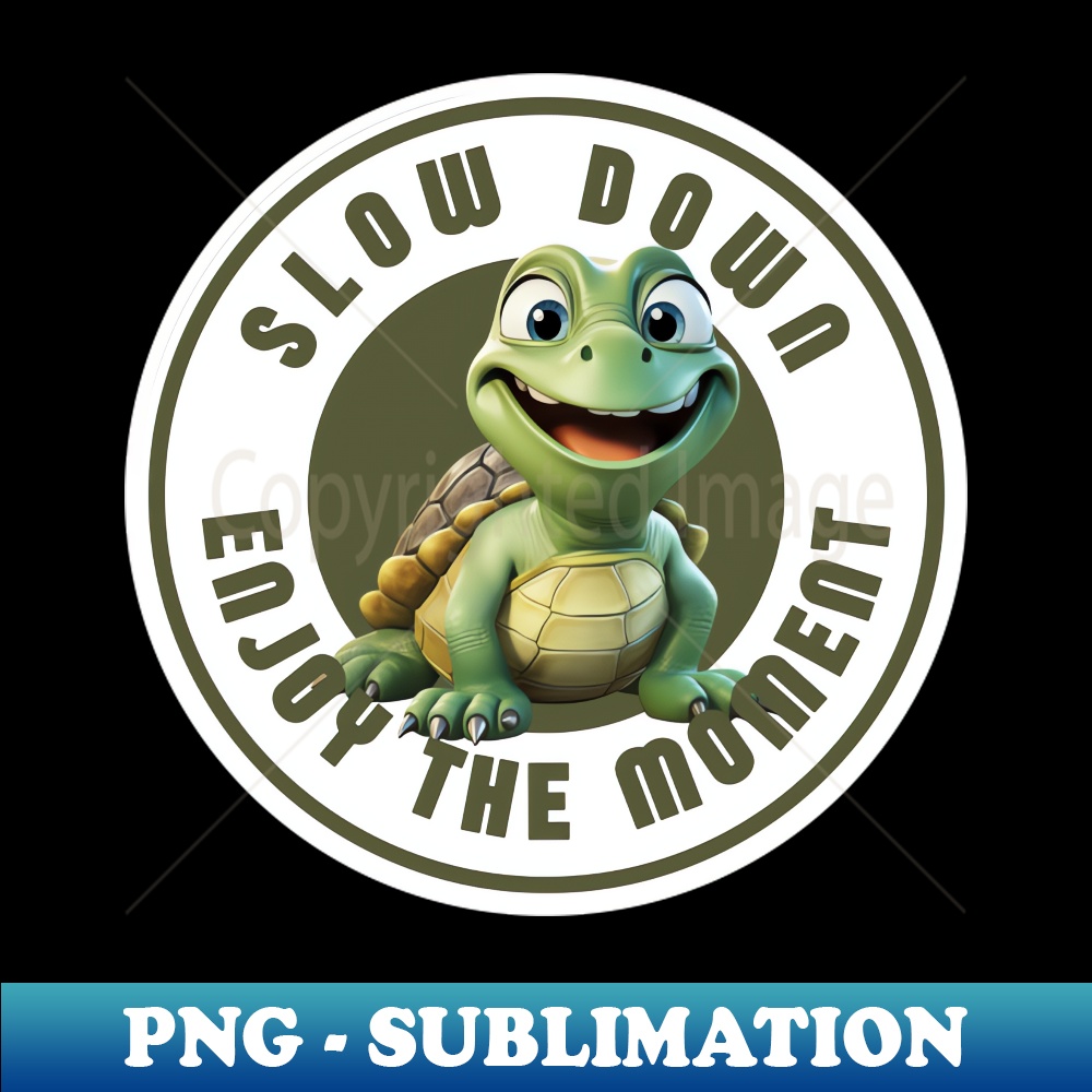 Turtley Hilarious Slow Down Says the Turtle - Aesthetic Subl | Inspire ...