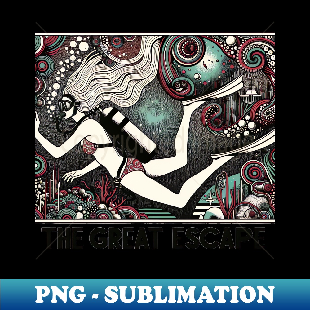 The Great Escape - SCUBA Diving - Light Background - PNG Tra | Inspire ...
