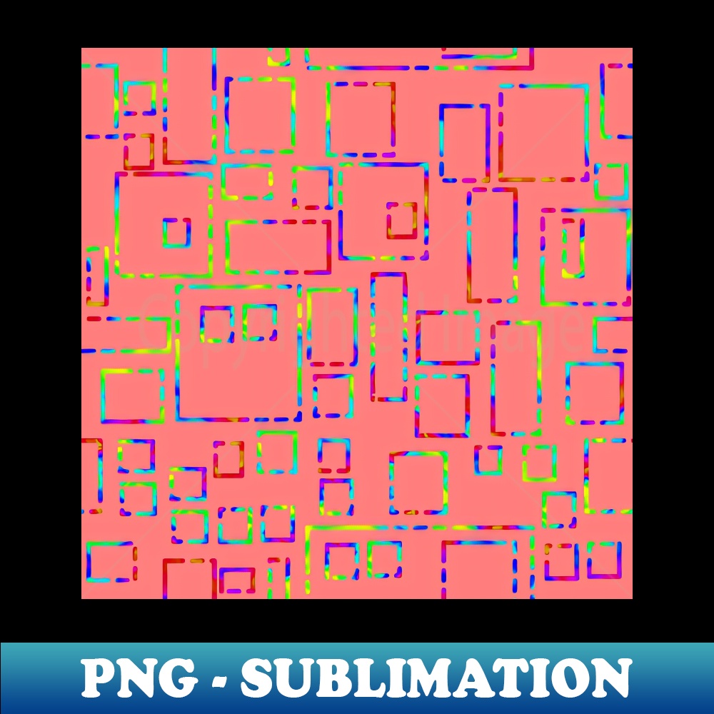 Rainbow Blocks on Deep Blush Pink 5748 - Vintage Sublimation | Inspire ...