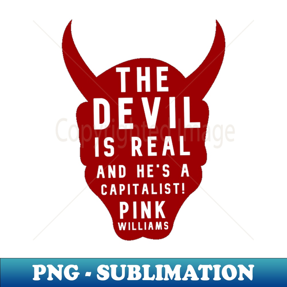 THE DEVIL IS REAL Punk Cutout Red - Instant PNG Sublimation | Inspire ...