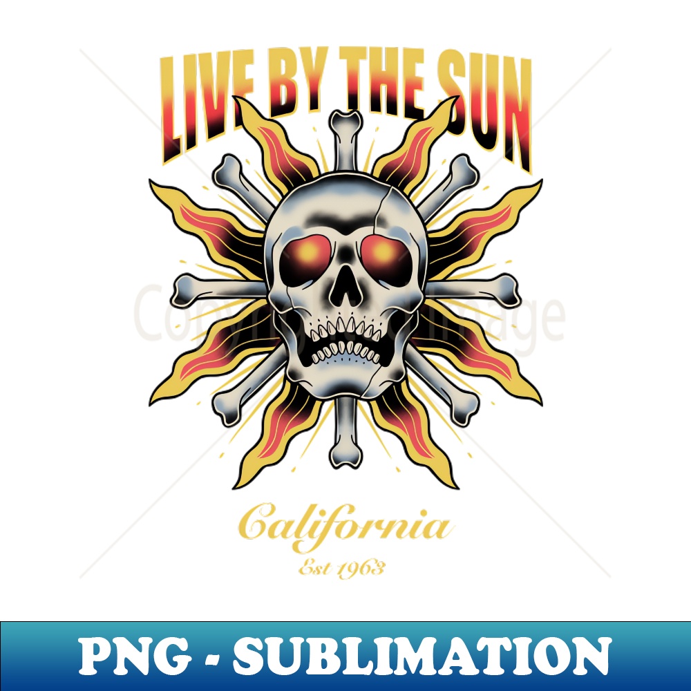 Skull Sun tattoo vintage retro - Stylish Sublimation Digital | Inspire ...