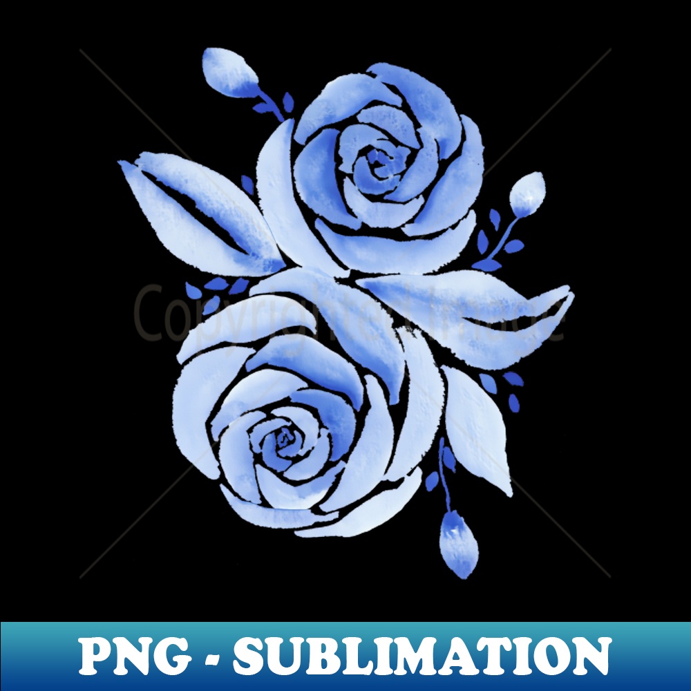 Blue Roses - Digital Sublimation Download File - Perfect for | Inspire ...