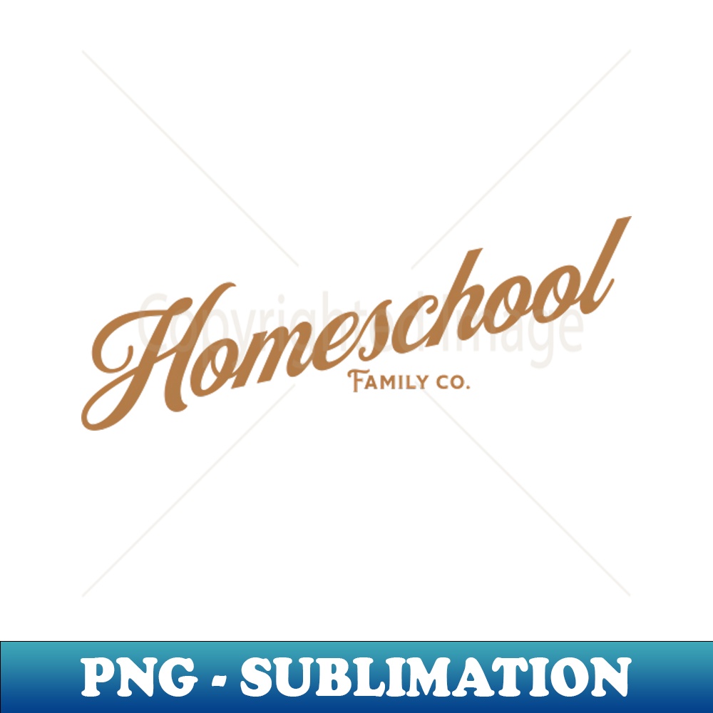 Homeschool Family Co in Gold Letters - Modern Sublimation PN | Inspire ...