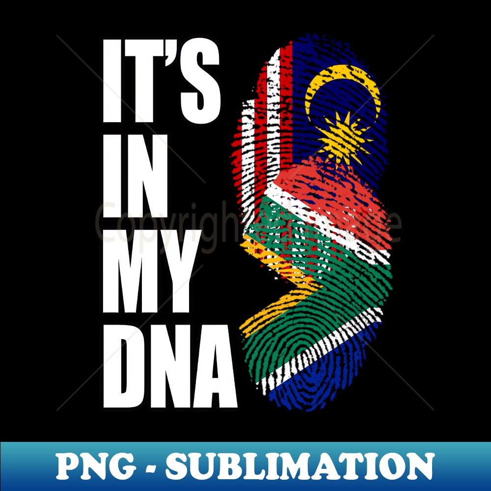 Malaysian And South African Mix Heritage DNA Flag - Retro PN | Inspire ...