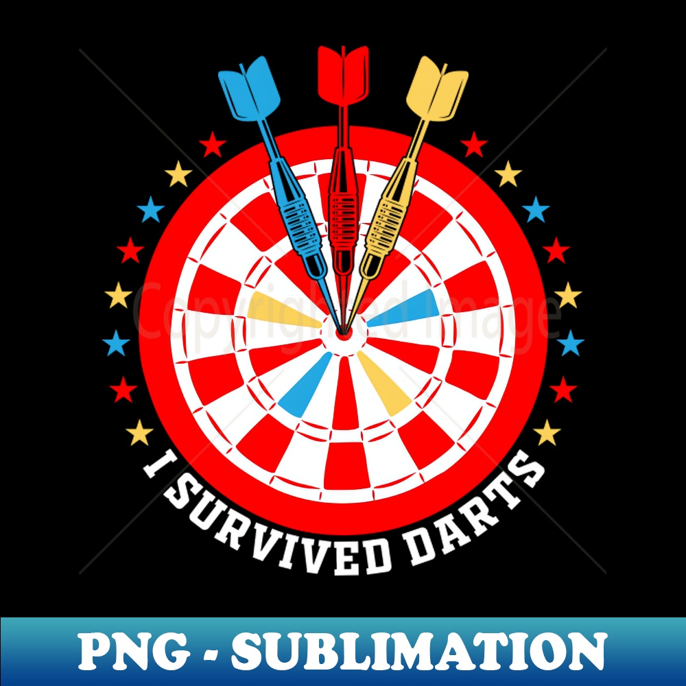 I Survived Darts - Funny Dart Board and Dart Game Lover - In | Inspire ...