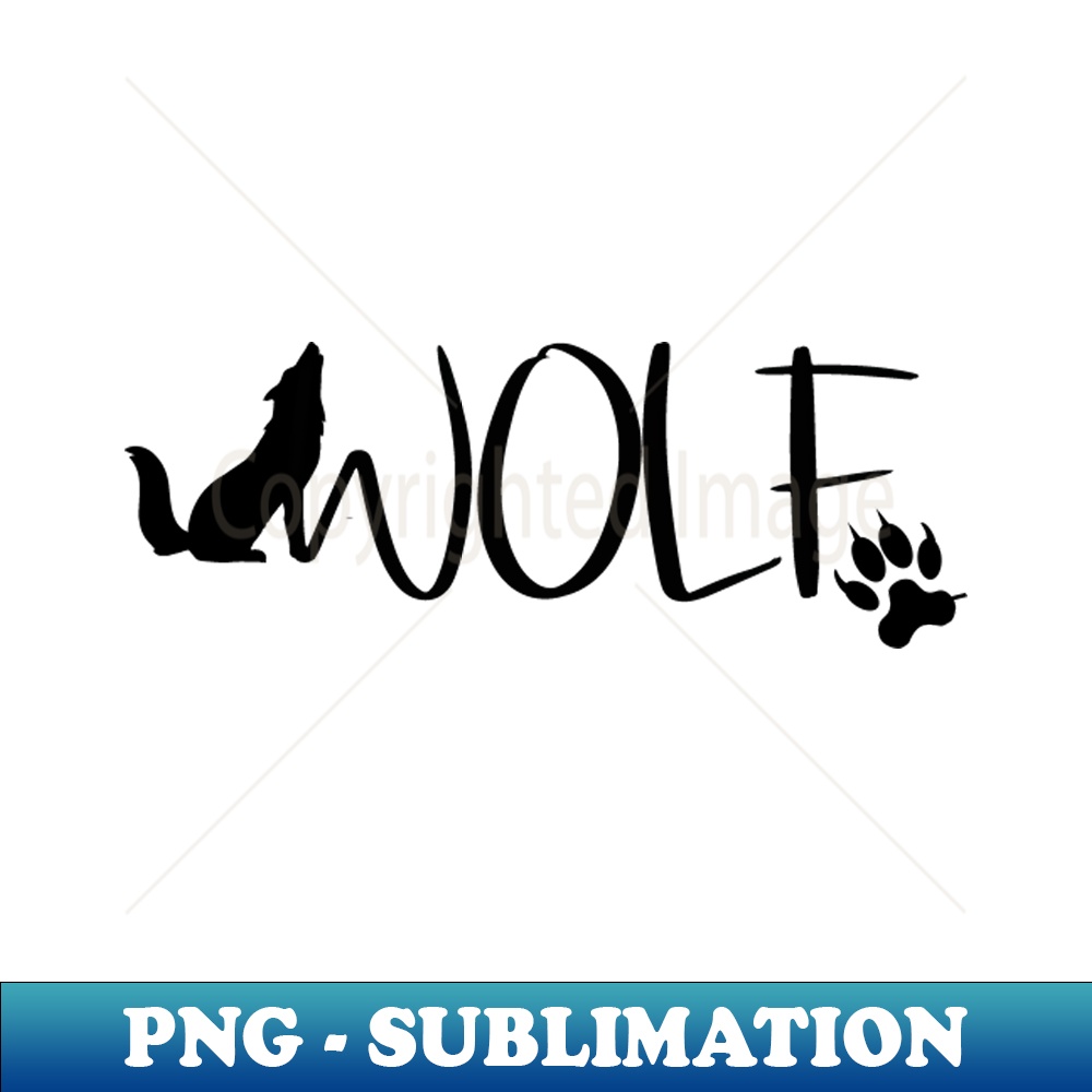 Wolf Text Art - Aesthetic Sublimation Digital File - Stunnin | Inspire ...