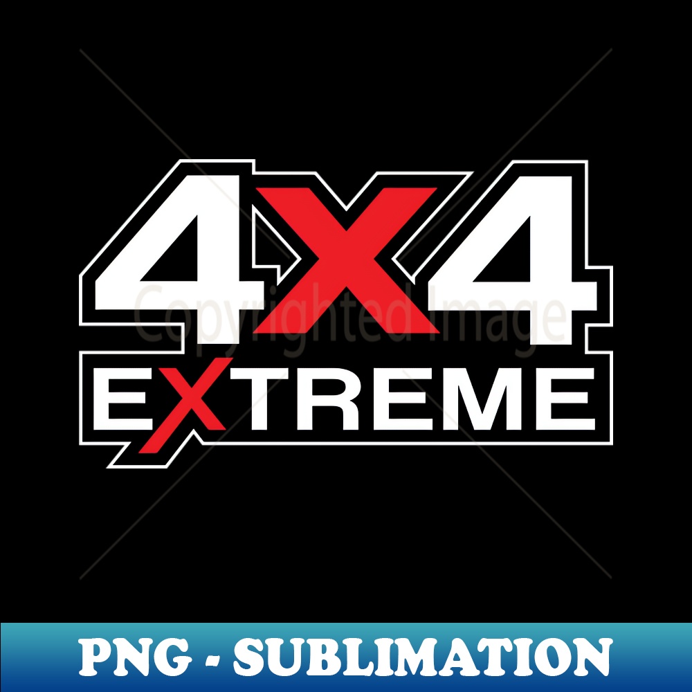 4X4 Offroad Decal - Extreme White Red - Stylish Sublimation | Inspire ...