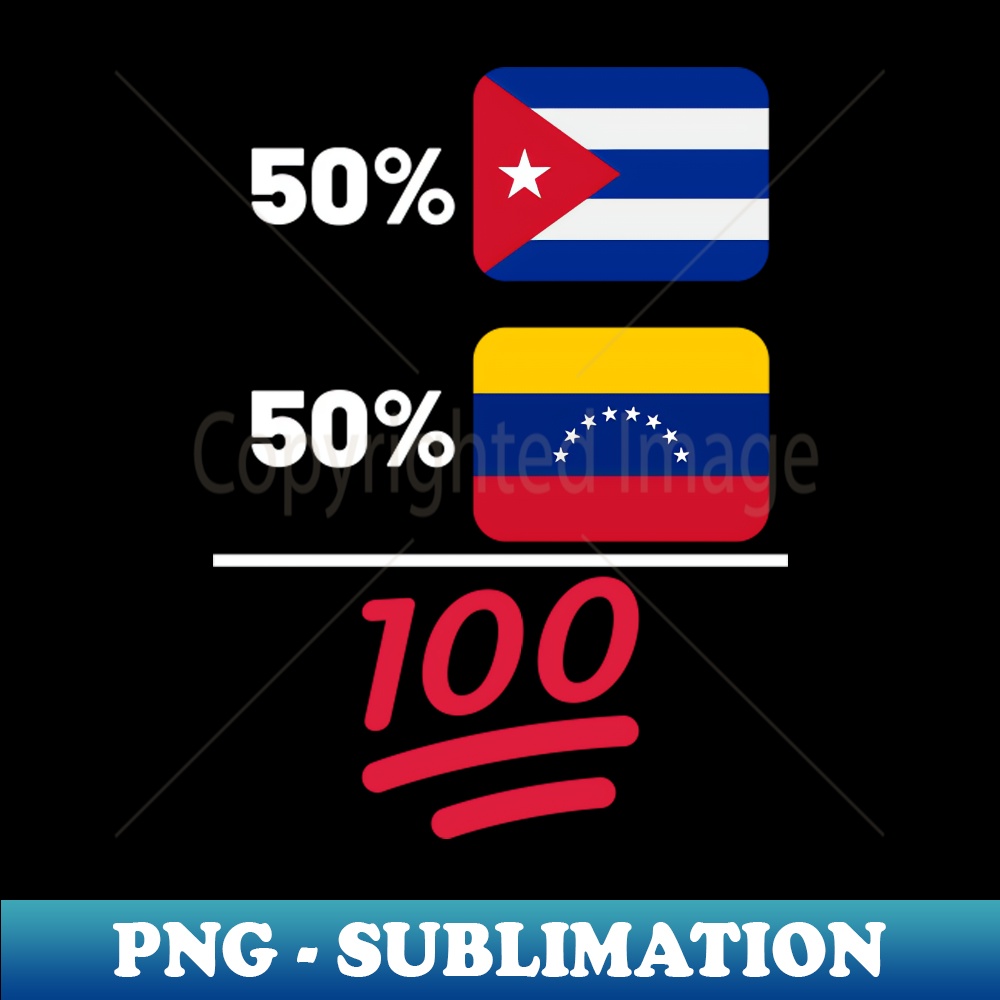 Cuban Plus Venezuelan Mix Heritage - Unique Sublimation PNG - Inspire ...