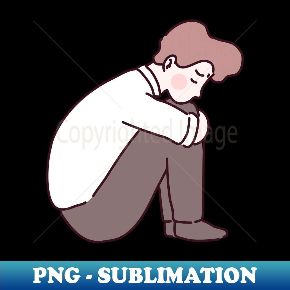 Bored Guy Boring life - PNG Transparent Sublimation Design | Inspire Uplift