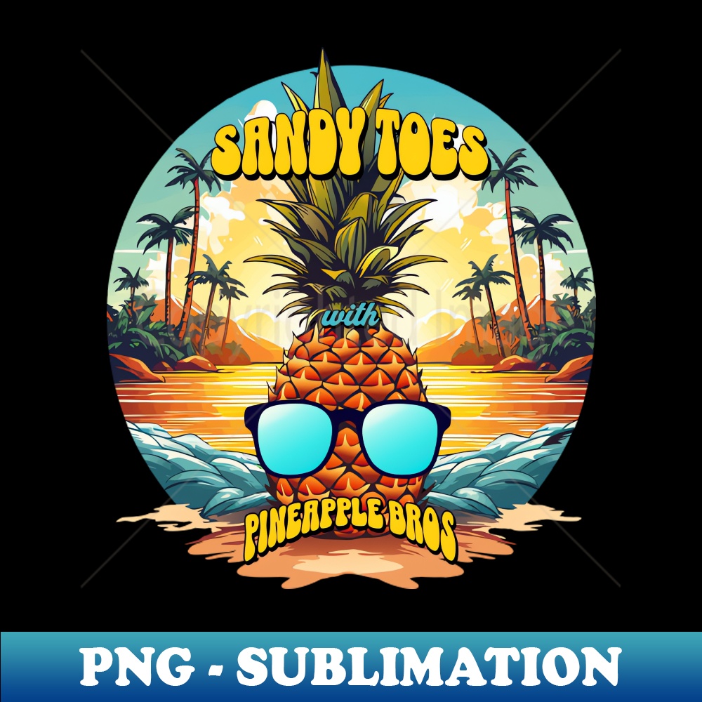 Sandy Toes With Pineapple Bros - High-Resolution PNG Sublima | Inspire ...