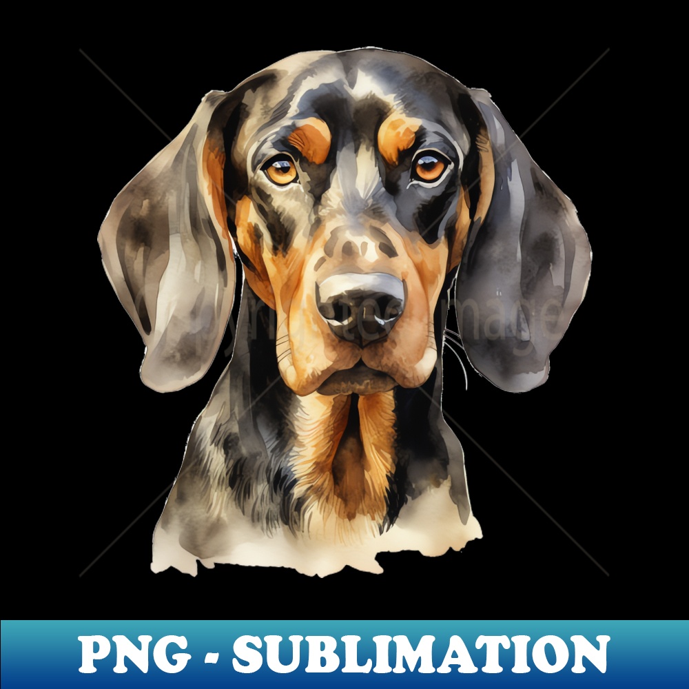 Cute Bluetick Coonhound Art - Aesthetic Sublimation Digital | Inspire ...