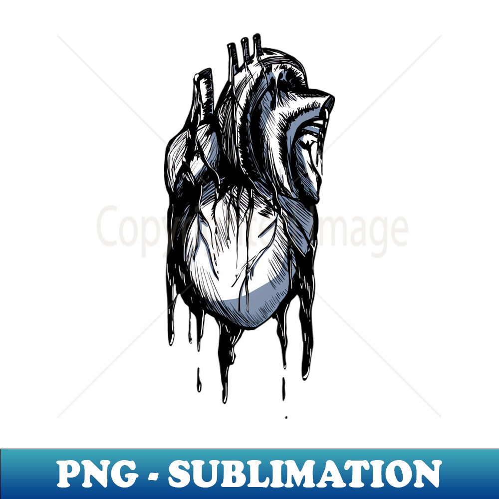 Comic Heart Pumping ink Over Heart - Premium PNG Sublimation | Inspire ...