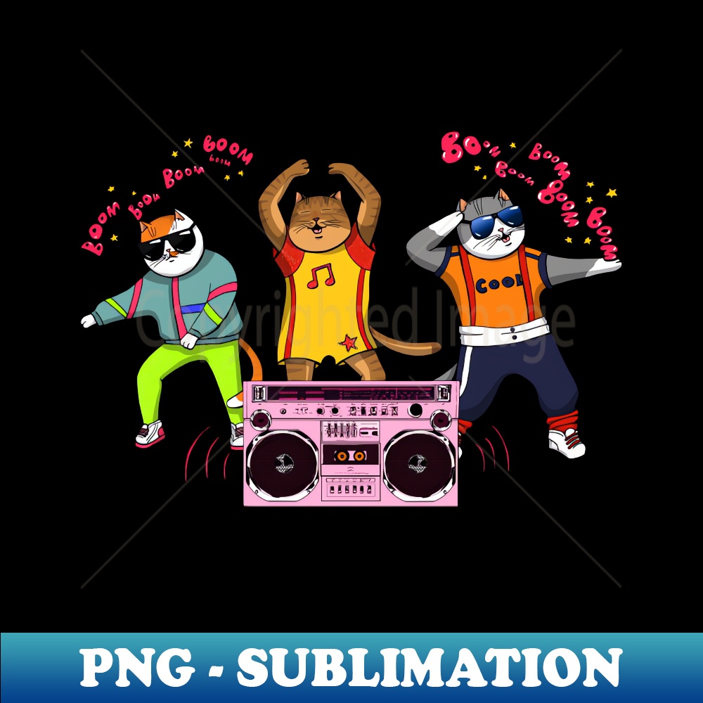 Dancing cats - PNG Transparent Sublimation Design - Perfect | Inspire ...